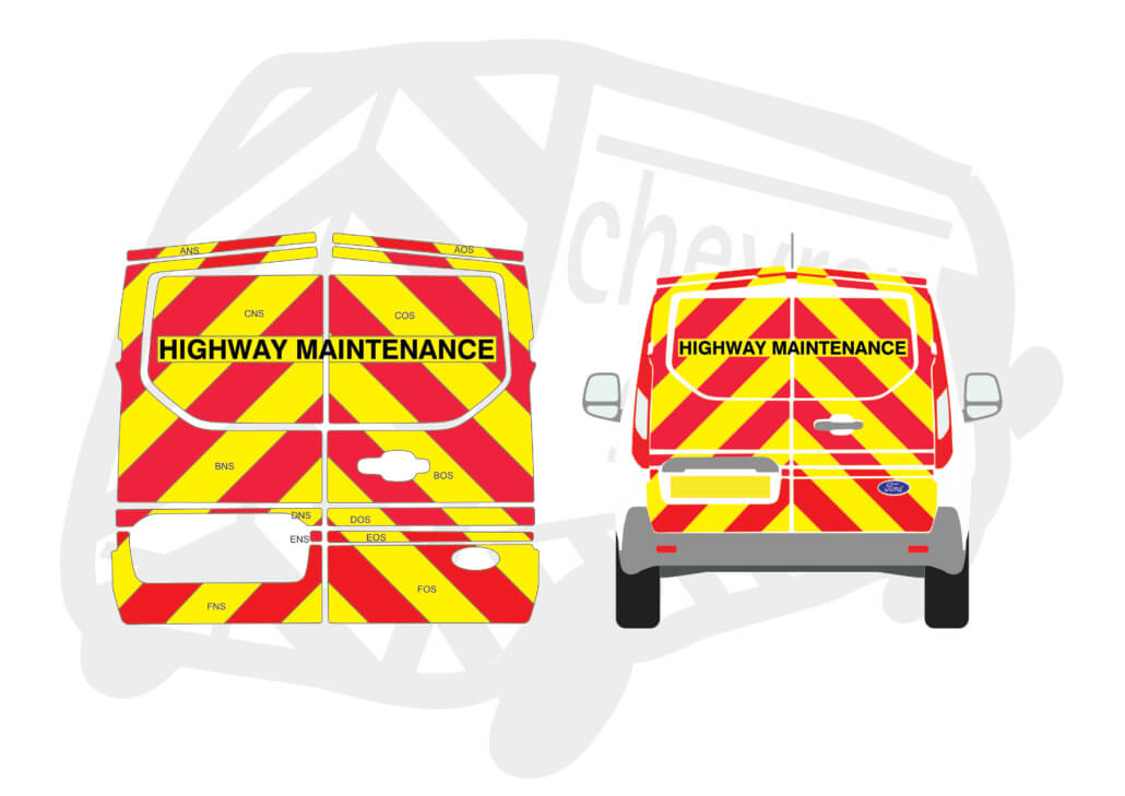 Ford Transit Connect 13-22 Type C HM Chevron Kit - Chevronshop