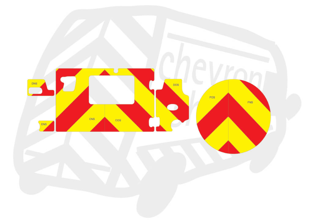 Landrover Defender & Wheel Cover 1990-PR Type A Chevron Kit - Chevronshop