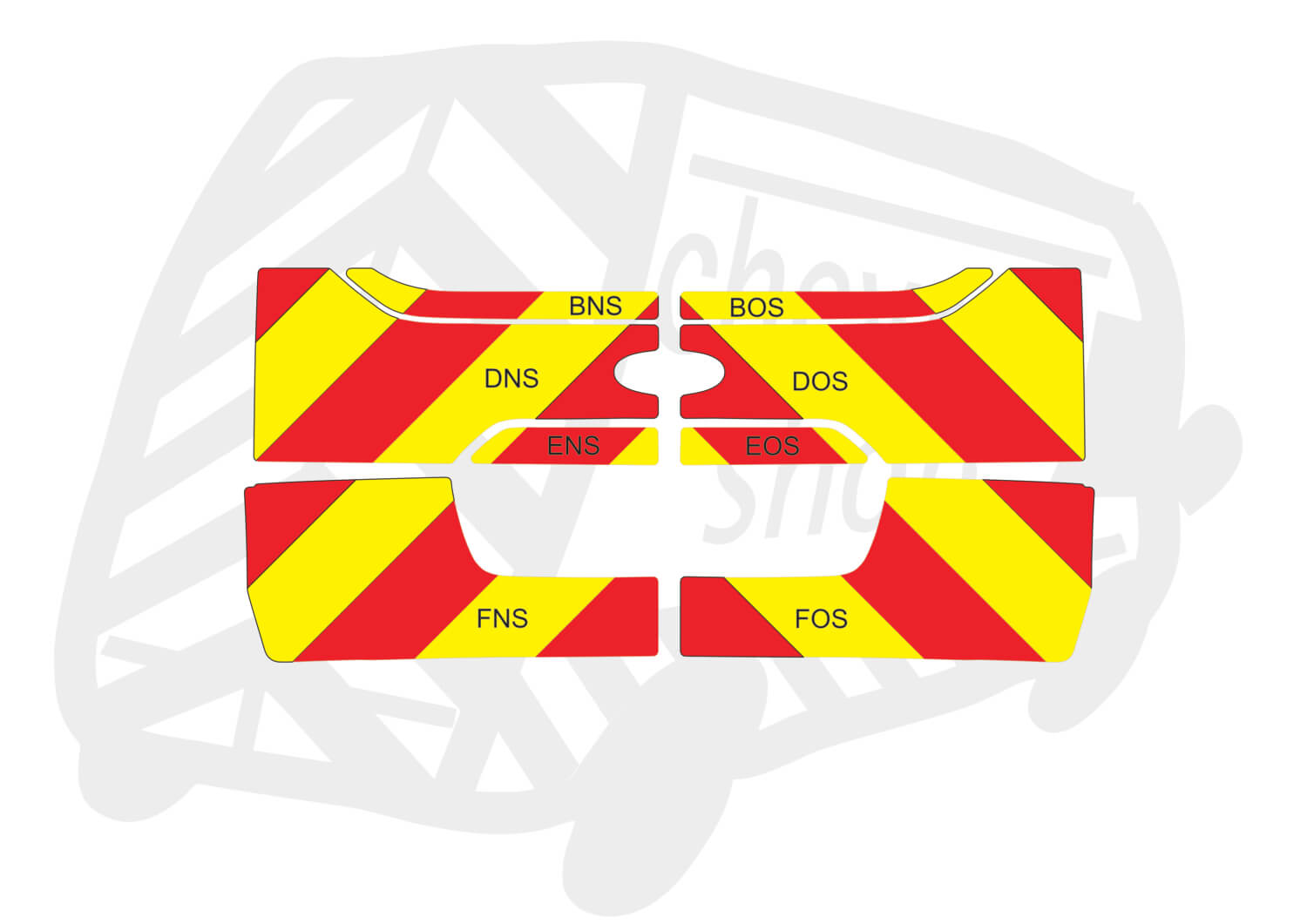 Ford Transit Connect TG 13-PR Type A Chevron Kit - Chevronshop