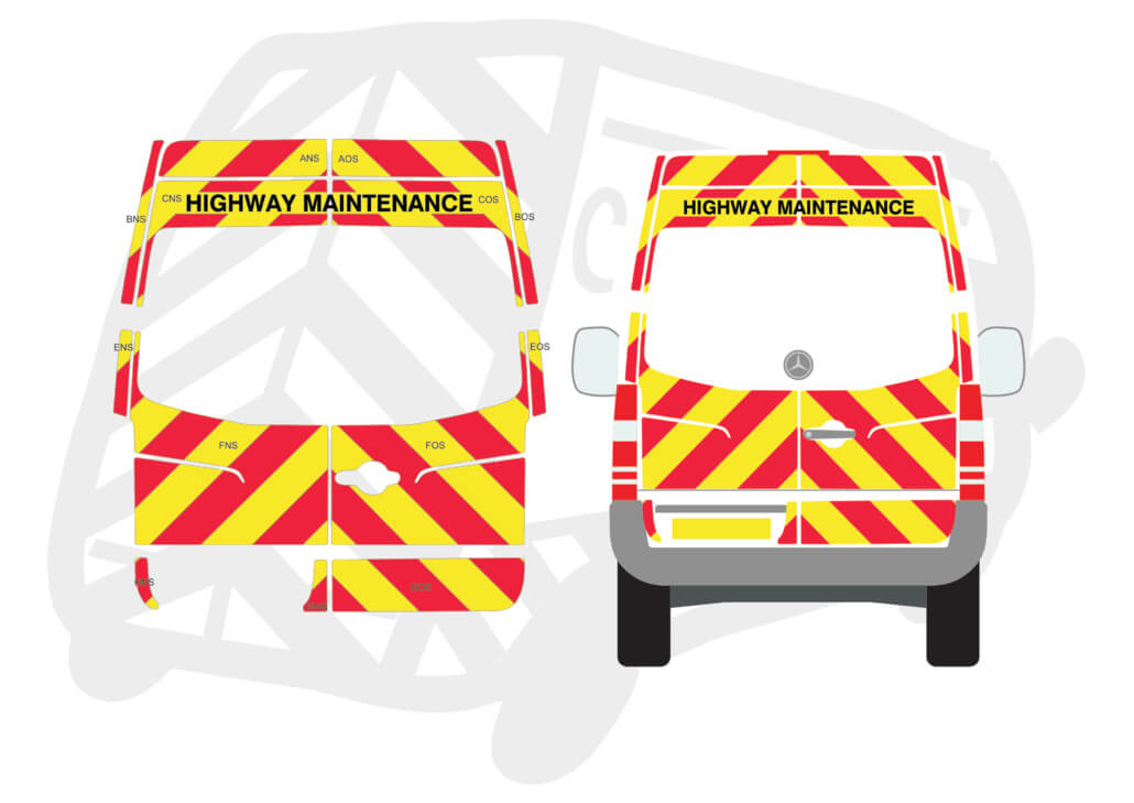 Mercedes Sprinter HR 06-17 Type B HM Chevron Kit - Chevronshop